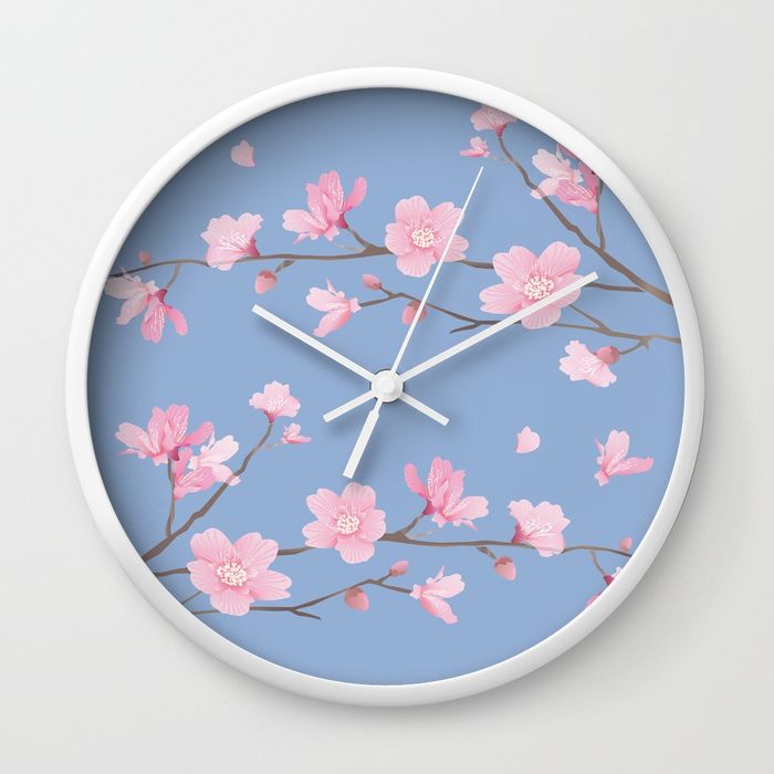 Cherry Blossom - WALL CLOCK - designenrich